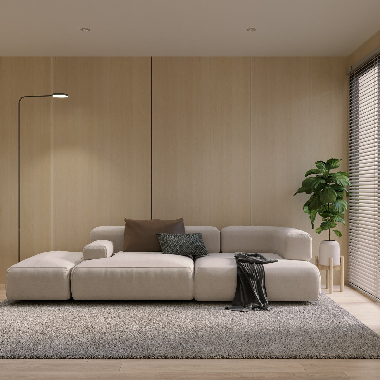 Luxury Light Natural Wood Oak Veneer Wall Lining | 2900 x 1200mm for ...