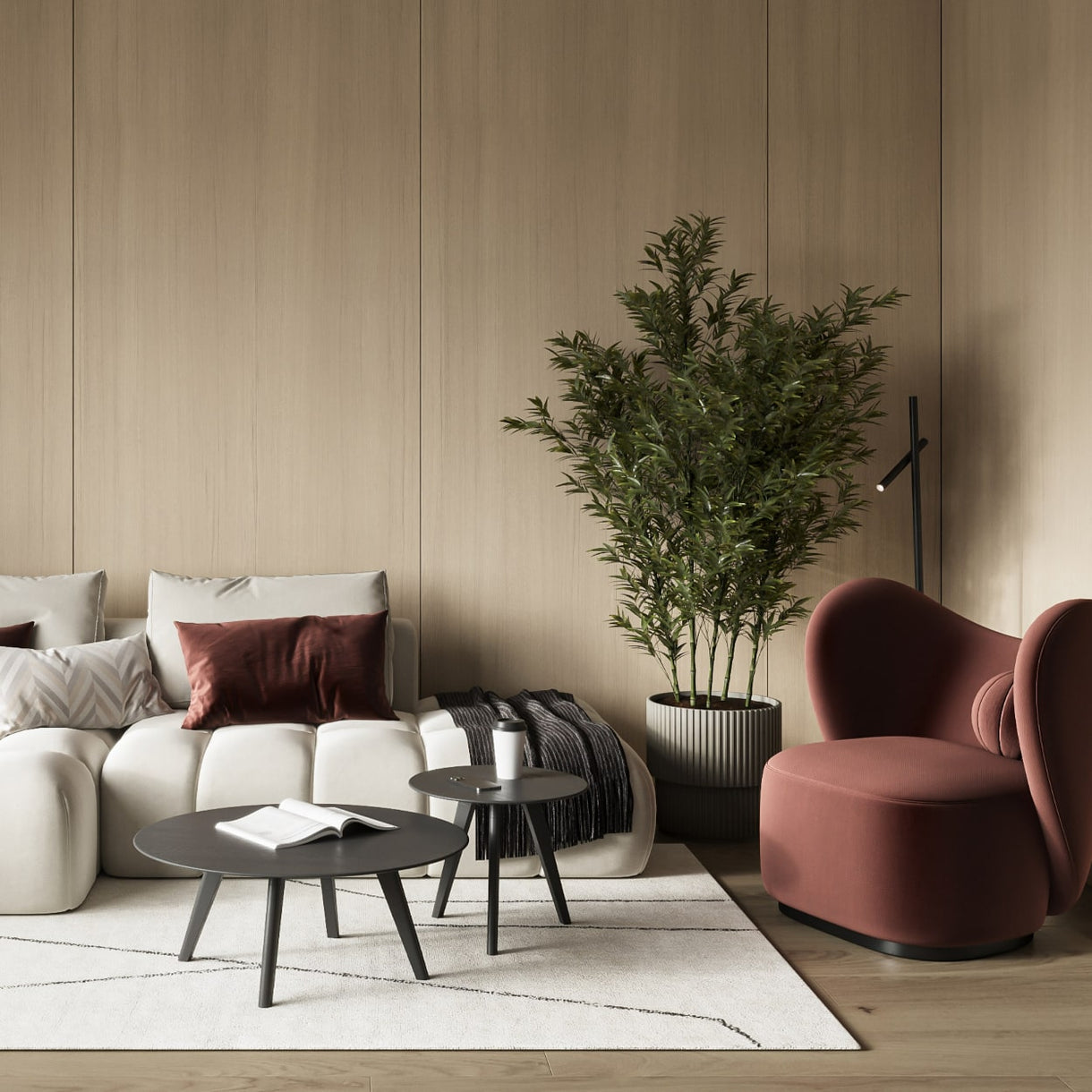 Luxury Light Natural Wood Oak Veneer Wall Lining | 2900 x 1200mm for ...