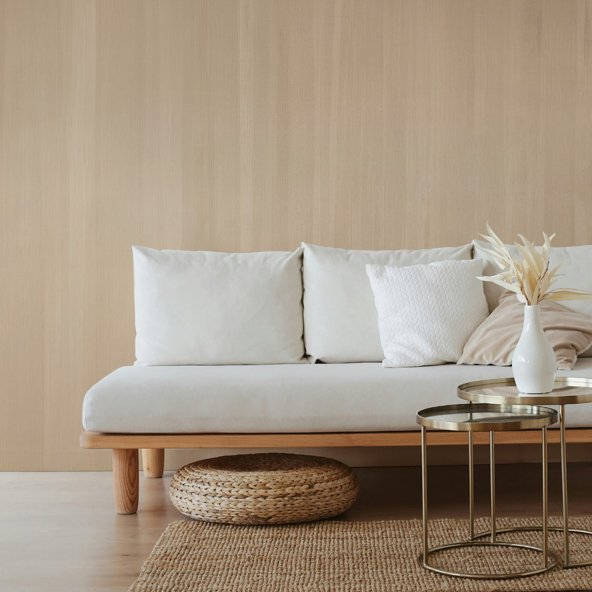 Luxury Light Natural Wood Oak Veneer Wall Lining | 2900 x 1200mm for ...